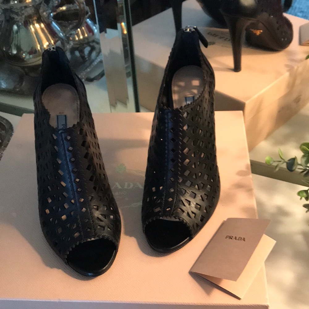 Beautiful Prada Cut Out Booties. - Gem